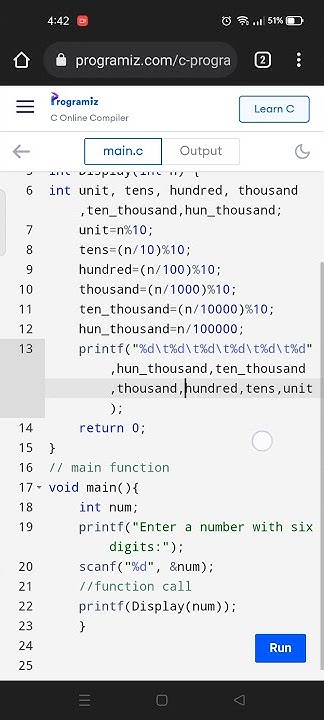 Chapter#5 Programming Exercise 6 (Solution) Computer Science Class 10 - YouTube