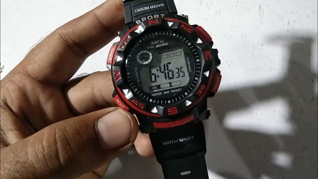How To Set Date and Time in Digital Watch | Digital watch Time Setting ...