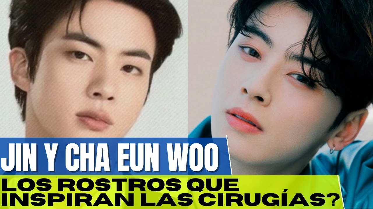 Jin de BTS y Cha Eun Woo de Astro Los Rostros que Inspiran Las Cirugías ...