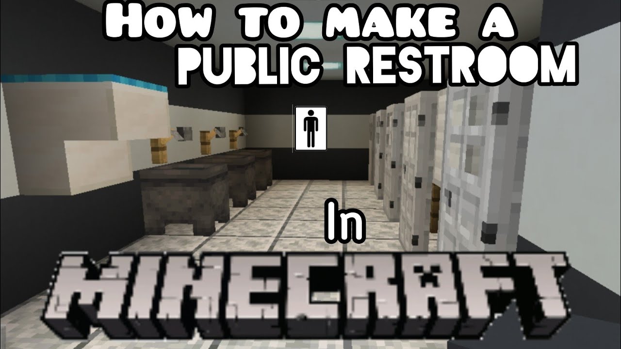 How to make a PUBLIC RESTROOM in MINECRAFT - YouTube