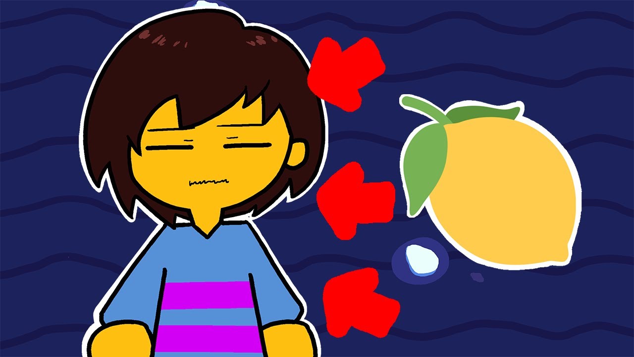 Frisk eats a lemon and dies | Undertale Animation - YouTube