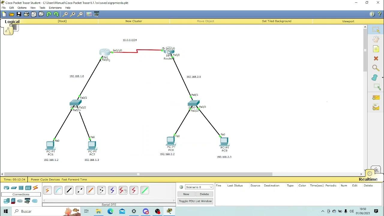 -Configuración del protocolo EIGRP en Cisco Packet Tracer. - YouTube