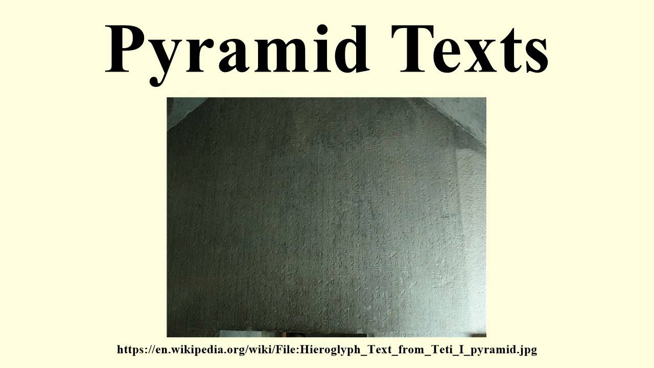 Pyramid Texts - YouTube