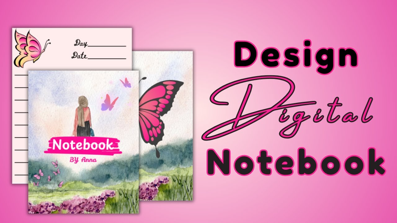 How to Design Digital Notebook using Canva | Easy Canva Tutorial 2025 ...