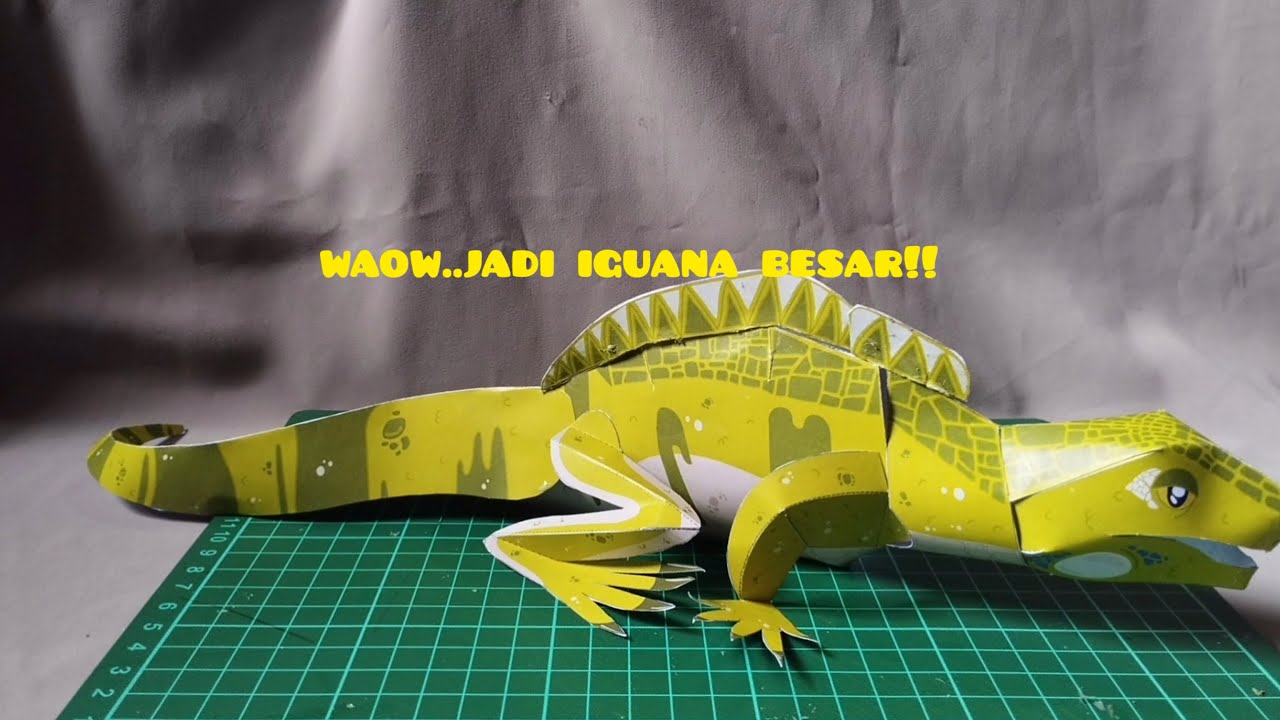 make a reptiles iguana || ALLIN PAPERCRAFTS || papercrafts - YouTube