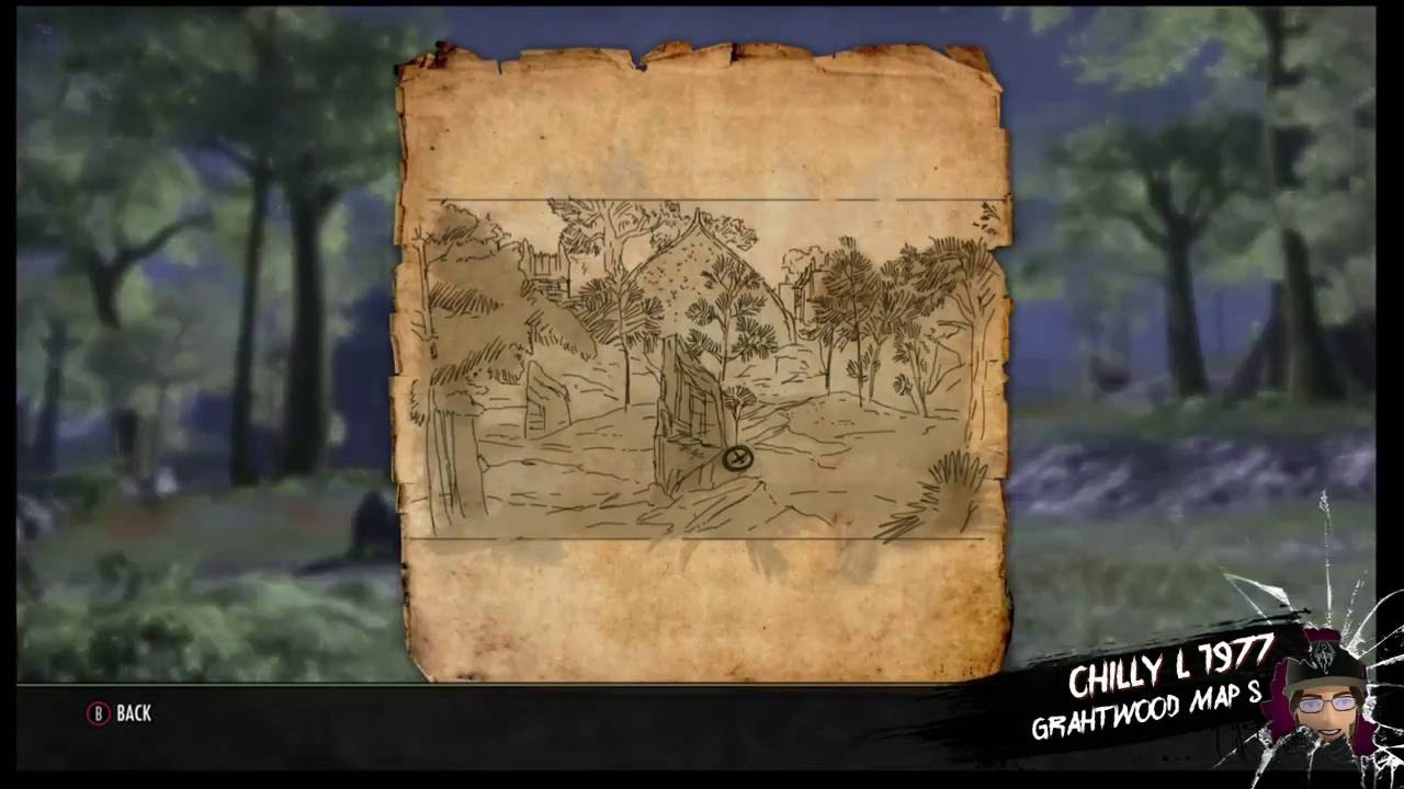 The Elder Scrolls Online Grahtwood treasure map 5 v - YouTube