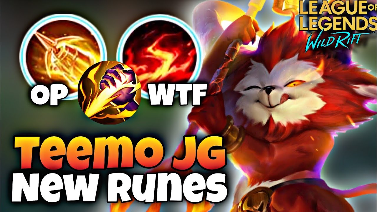 TEEMO JUNGLE WITH KRAKEN SLAYER & SCORCH RUNES - Wild Rift - YouTube