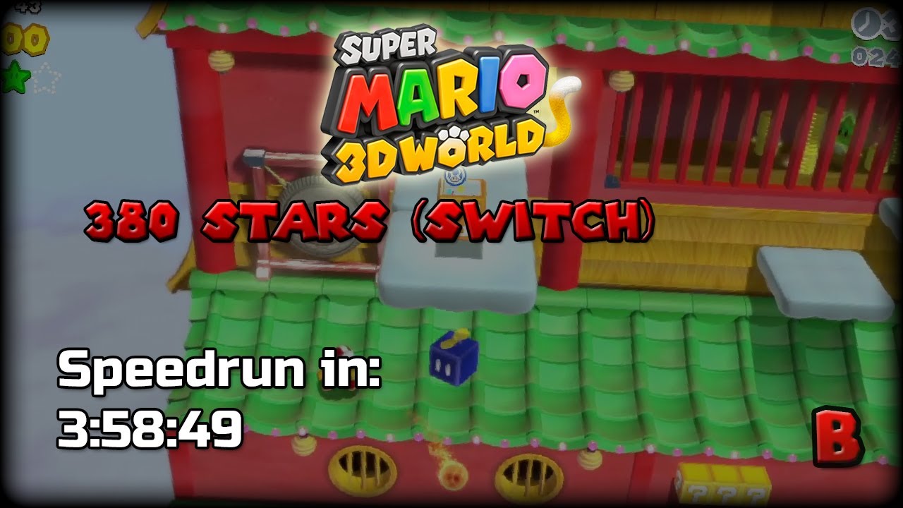 SM3DW 380 Stars (Switch) in 3:58:49 - YouTube