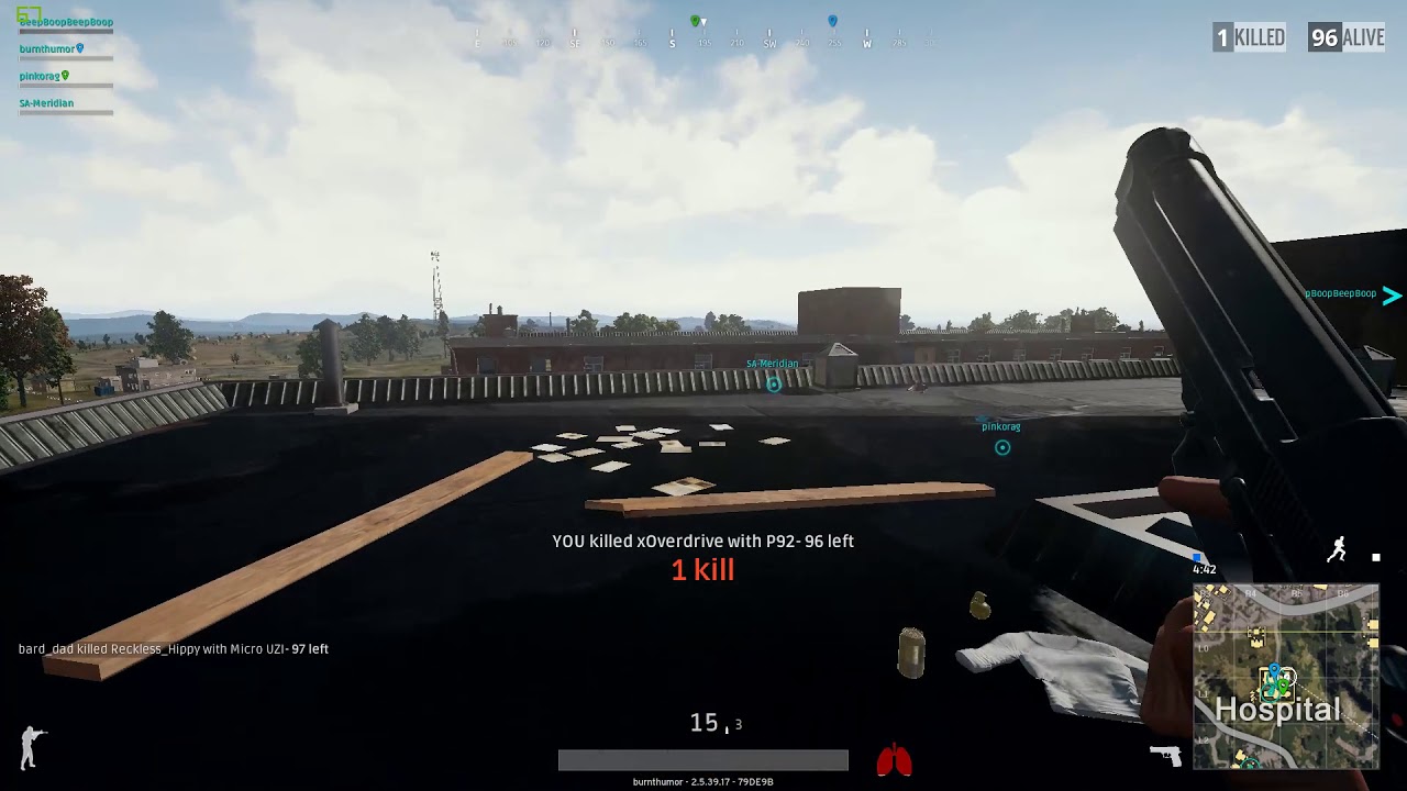 PUBG - hospital double kill - YouTube