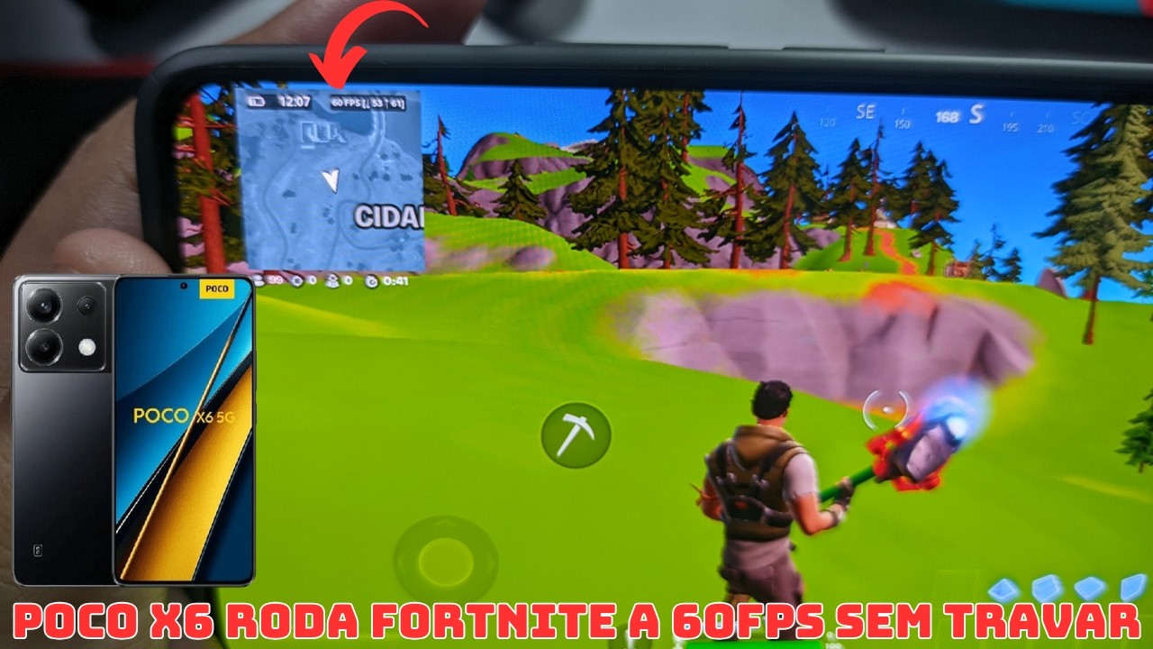 POCO X6 é REALMENTE CAPAZ de Rodar FORTNITE A 60FPS Depois de ...