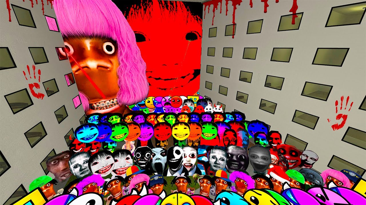 NEW Lobotomy Dash Nextbots and YOSHIE FAMILY PACK IN MAZE Ultimate ...