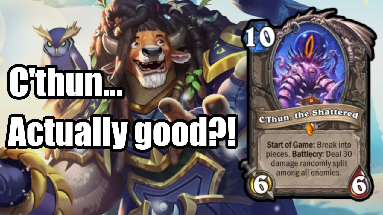 Deck Spotlight: Guff C'thun Druid! | Wild Hearthstone - YouTube