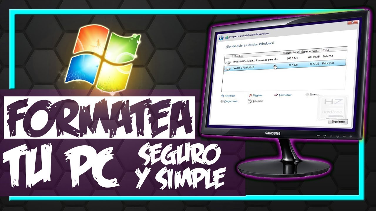 Como Formatear tu PC - YouTube