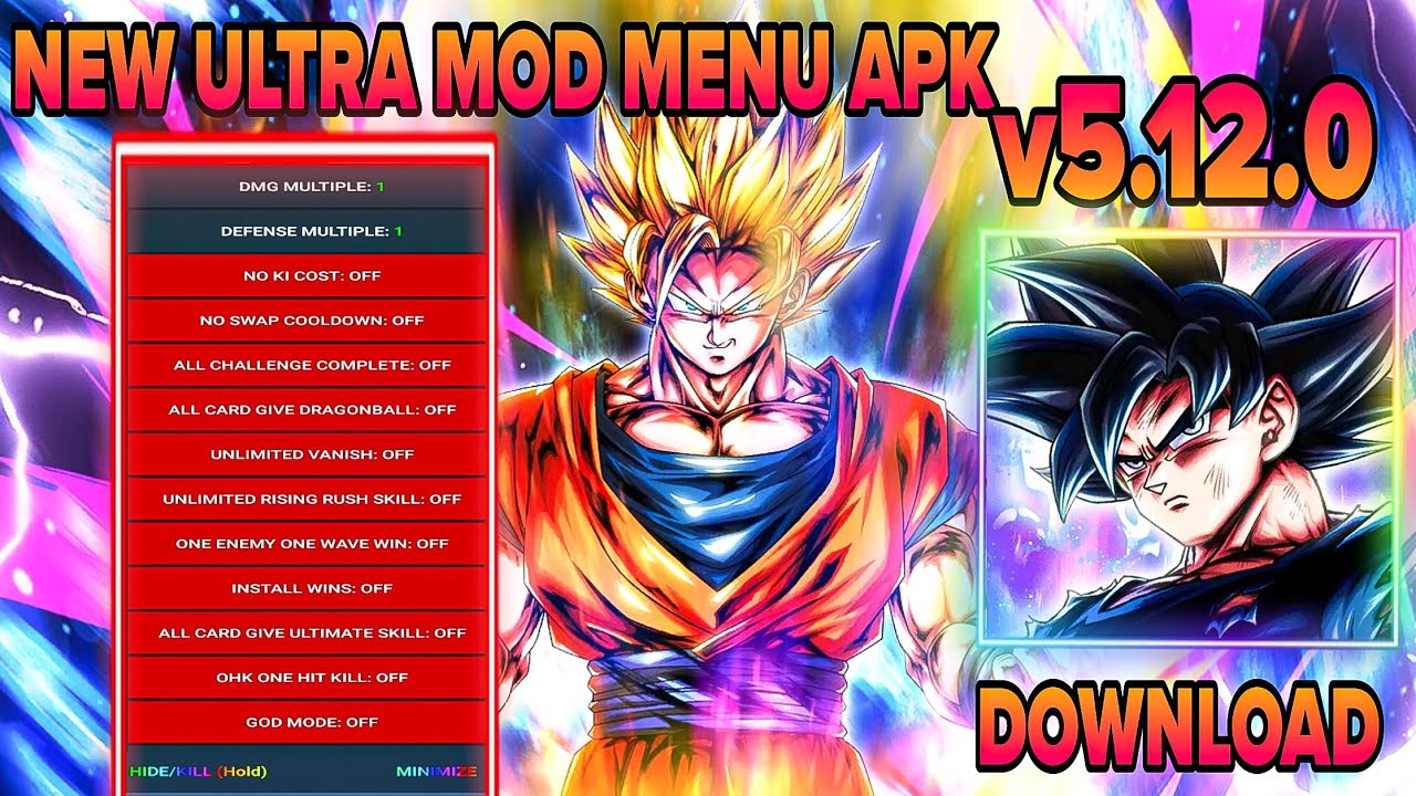 Dragon Ball Legends v5.12.0 Ultra MOD MENU / Dragon Ball Legends Hack ...