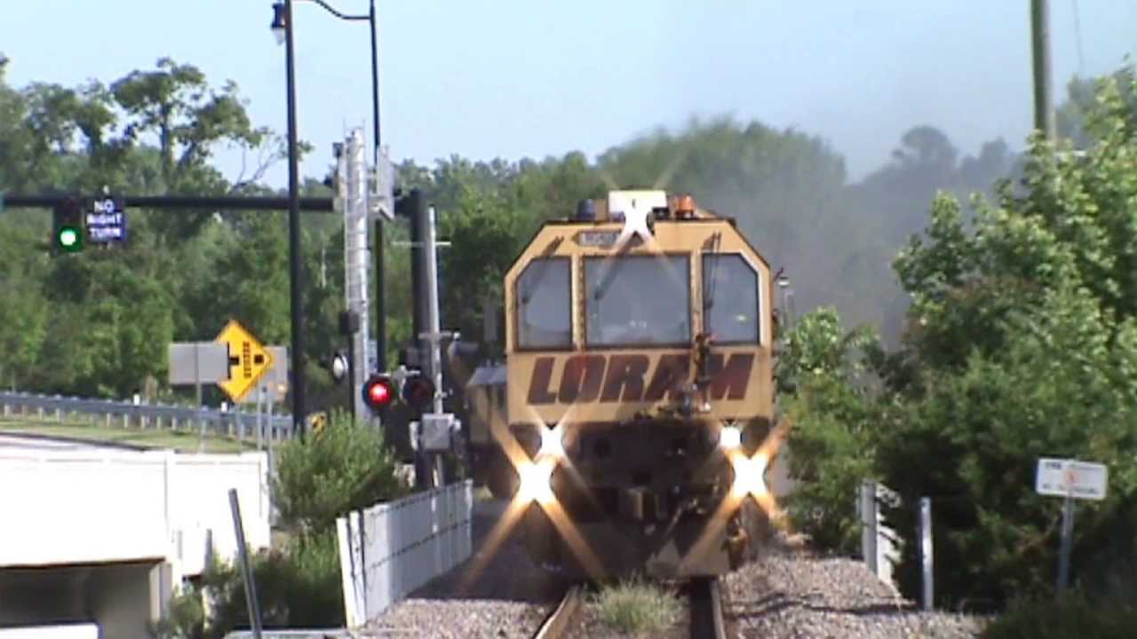 LORAM Rail Grinder In Augusta Ga - YouTube