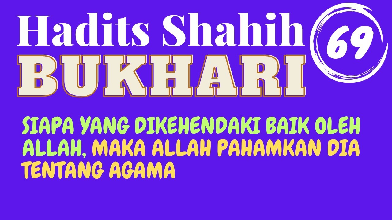 HADITS SHAHIH BUKHARI – 69 - YouTube
