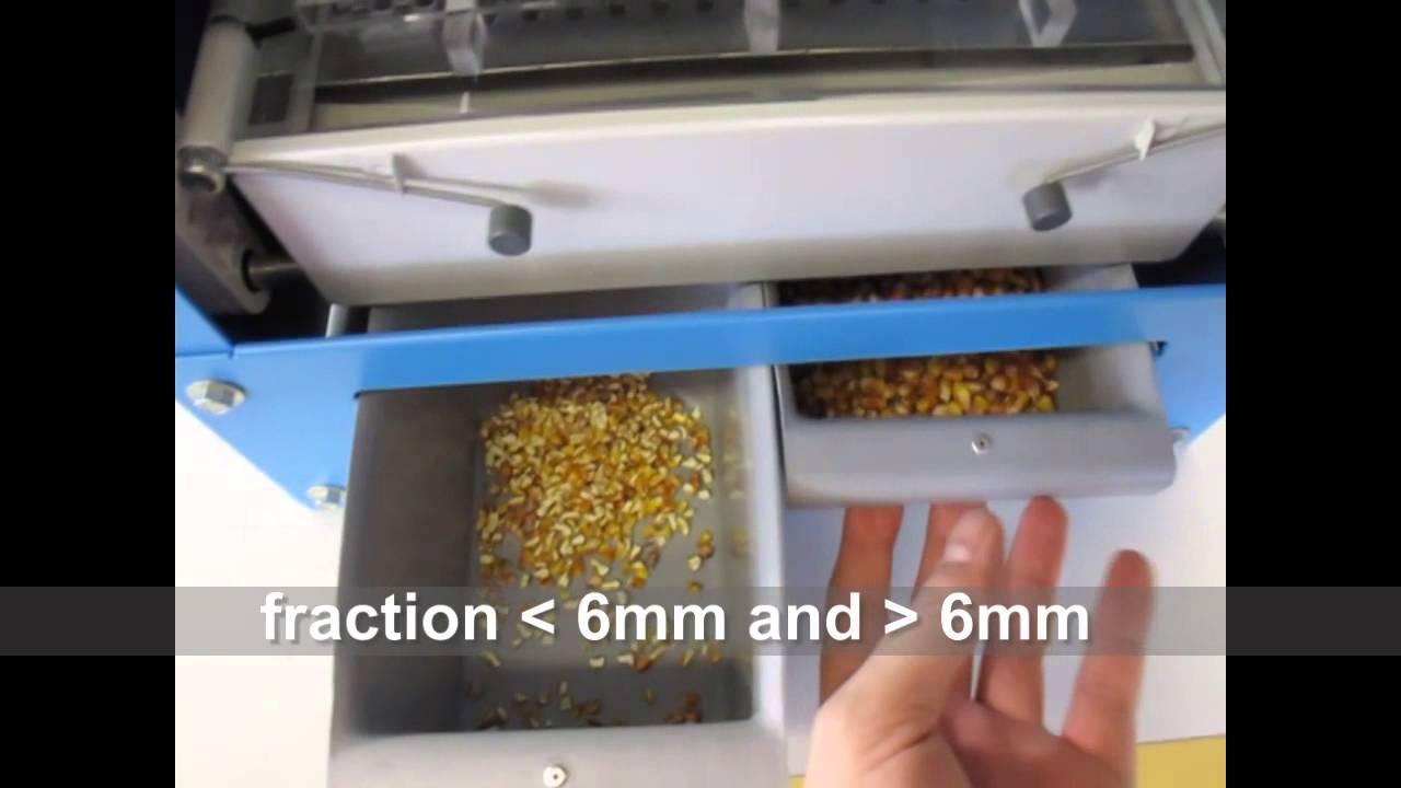 Sample cleaner SLN3 with corn sample - YouTube
