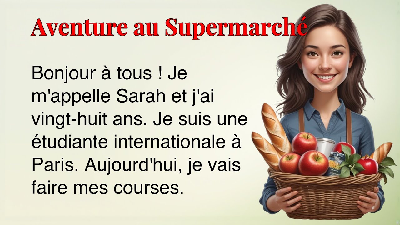 Shopping in France: A1 French Story for Beginners | Listening Practice ...