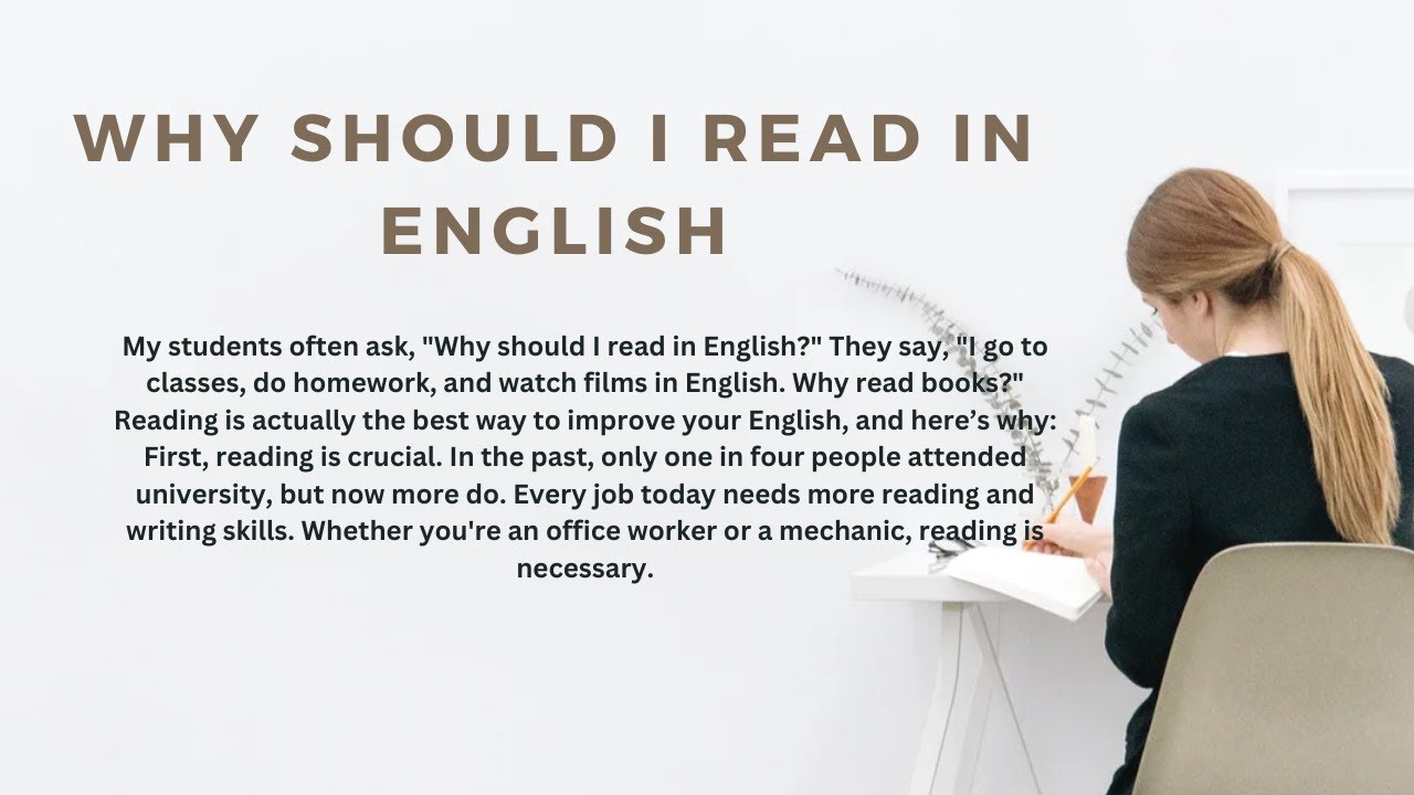 Why should I read English || Improve Your English || Graded Reader ...