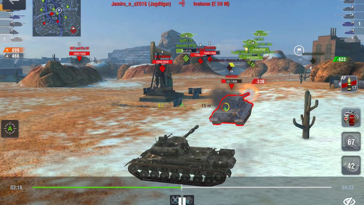 Wot blitz IS4 jagtiger respected. - YouTube