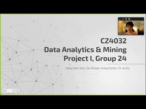 CZ4032 Data Mining Project 1 Presentation (Team 24) - YouTube