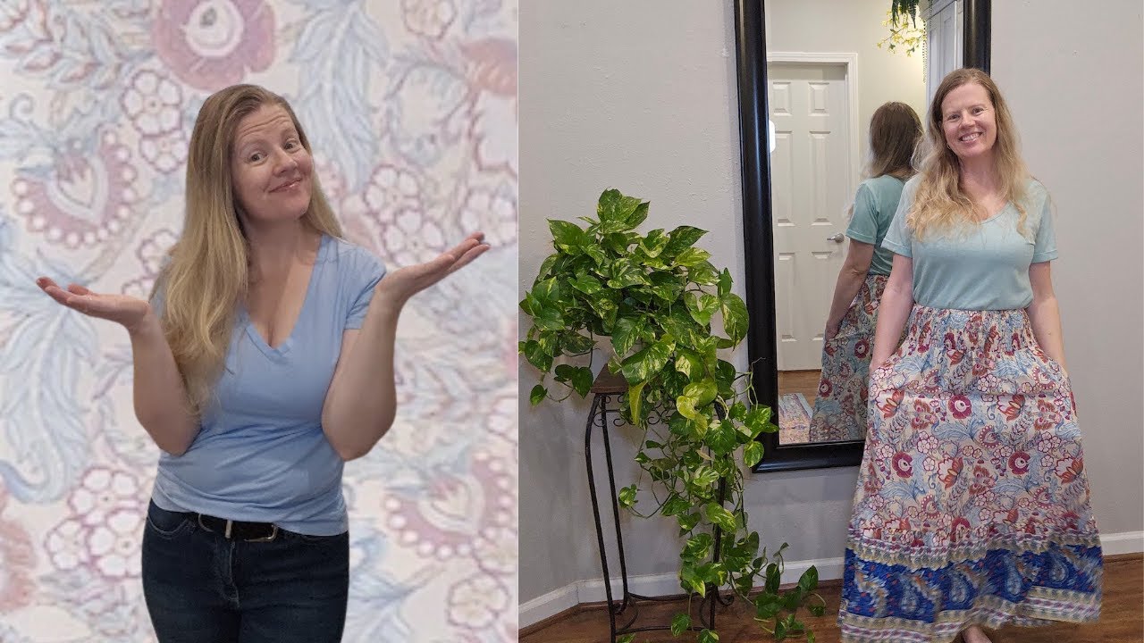 Boho maxi skirt for spring & summer! Lots of colors & patterns available #clothingreview - YouTube