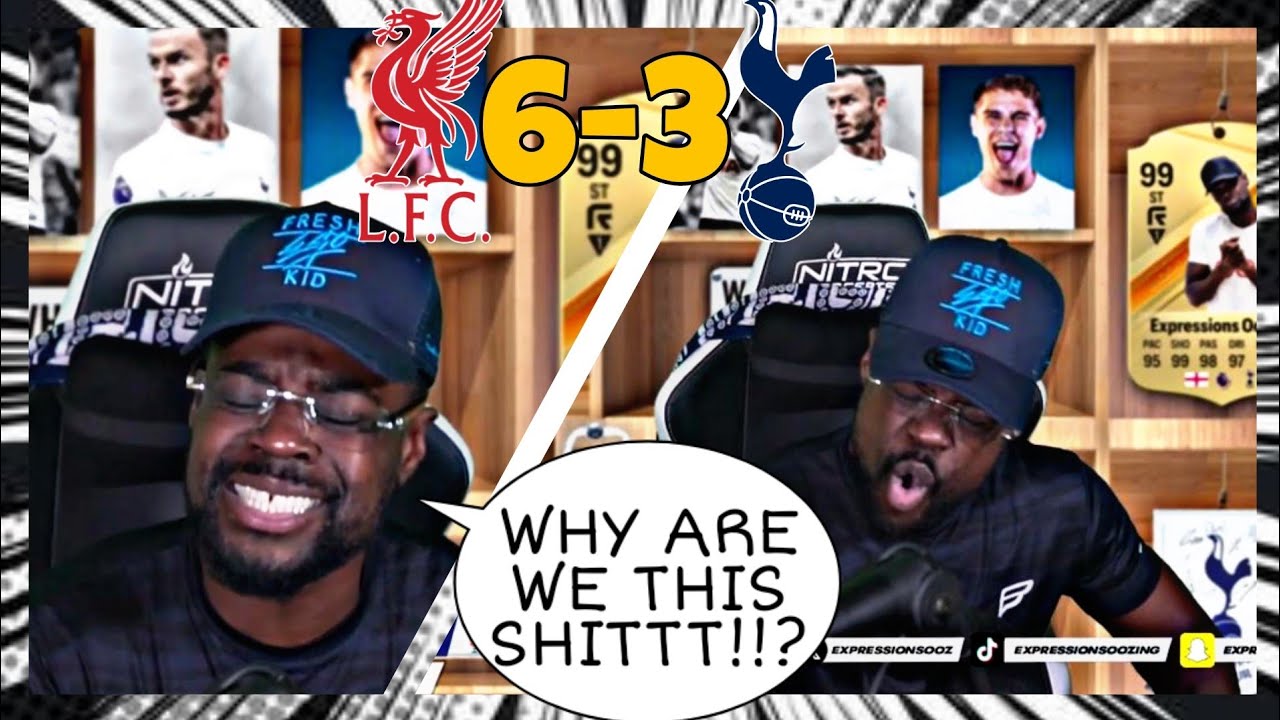 Expressions Oozing's HEARTBROKEN live reaction to Liverpool's 6-3 ...