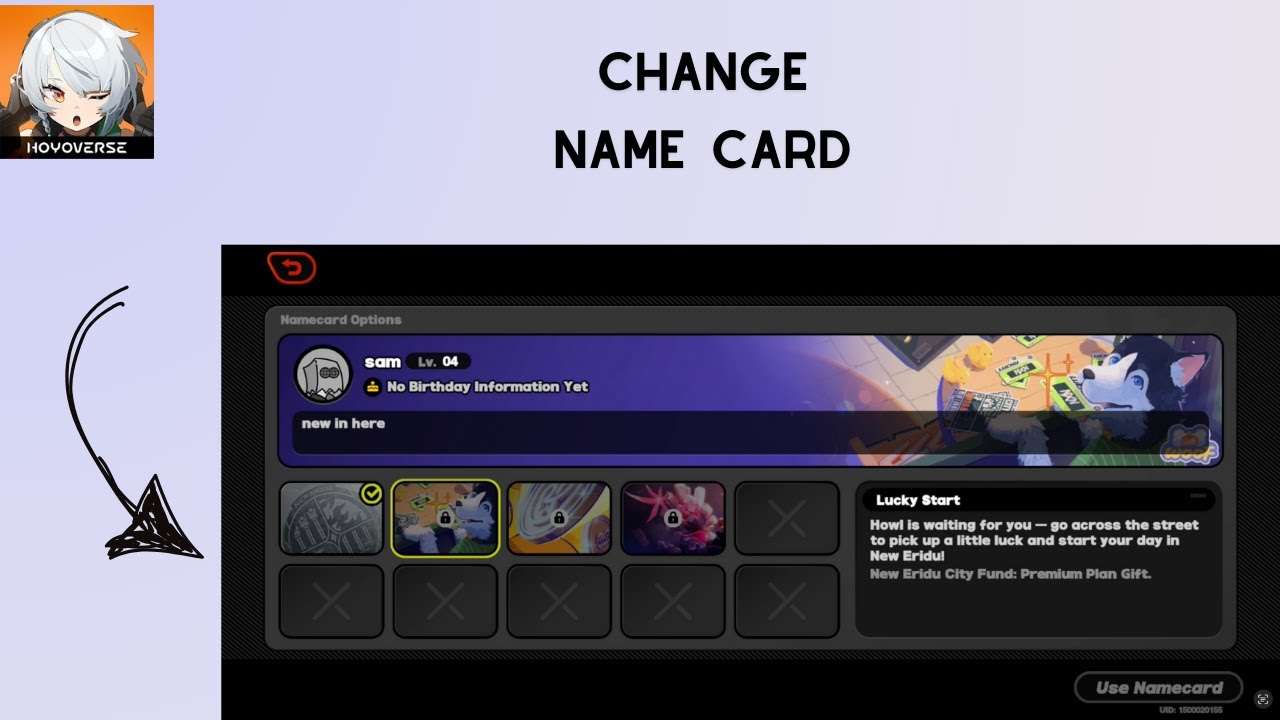 How to change Name card in Zenless Zone Zero - YouTube