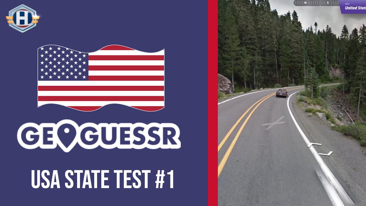GeoGuessr - USA State Accuracy Test #1 - YouTube