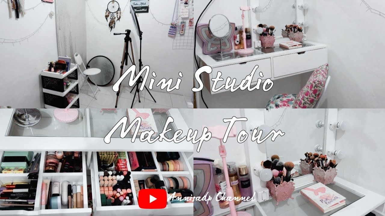 MINI STUDIO MAKE-UP TOUR 2022 | MY BEAUTY ROOM TOUR - YouTube