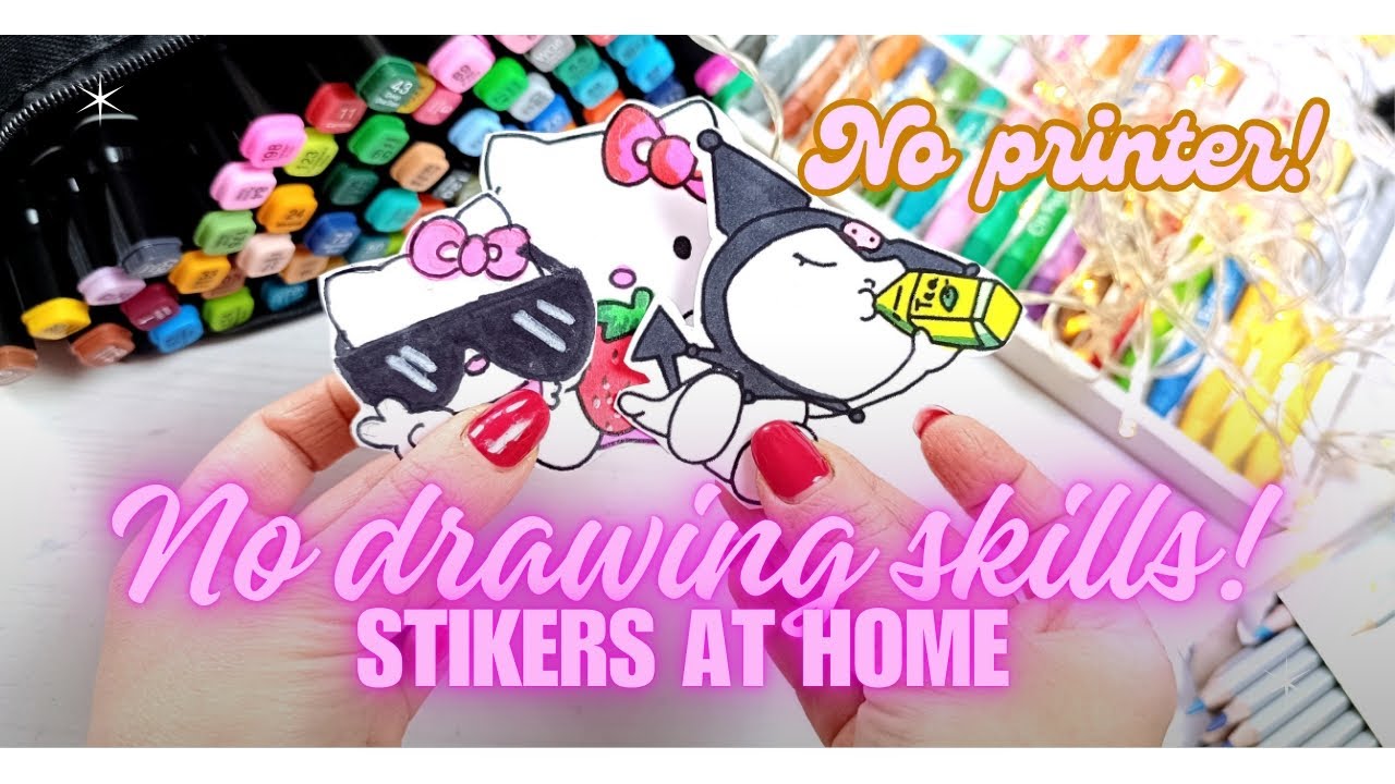 How to make Stickers at Home – No Drawing Skills? No Printer? No Problem! | 3 Easy Ways - YouTube