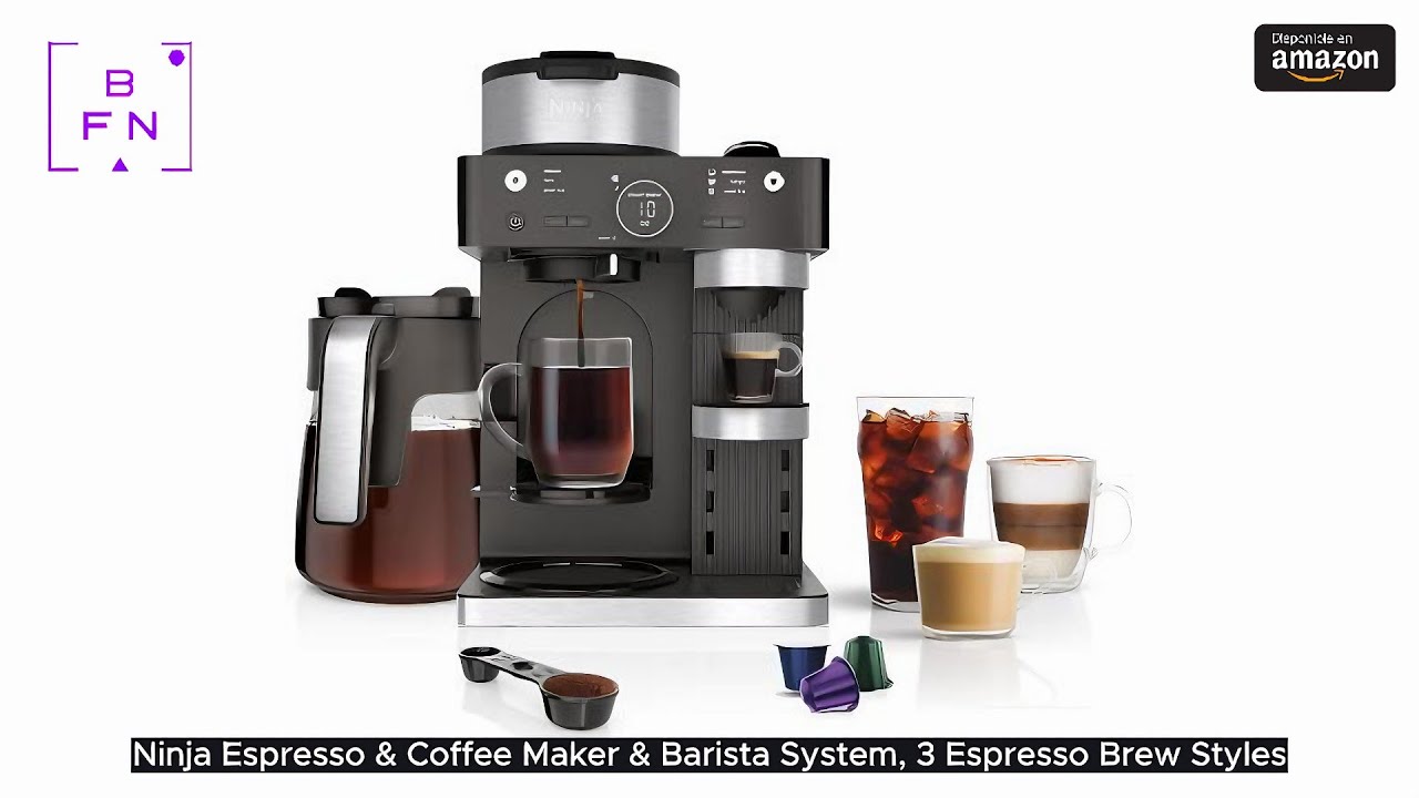 Ninja Espresso & Coffee Maker & Barista System, 3 Espresso Brew Styles ...