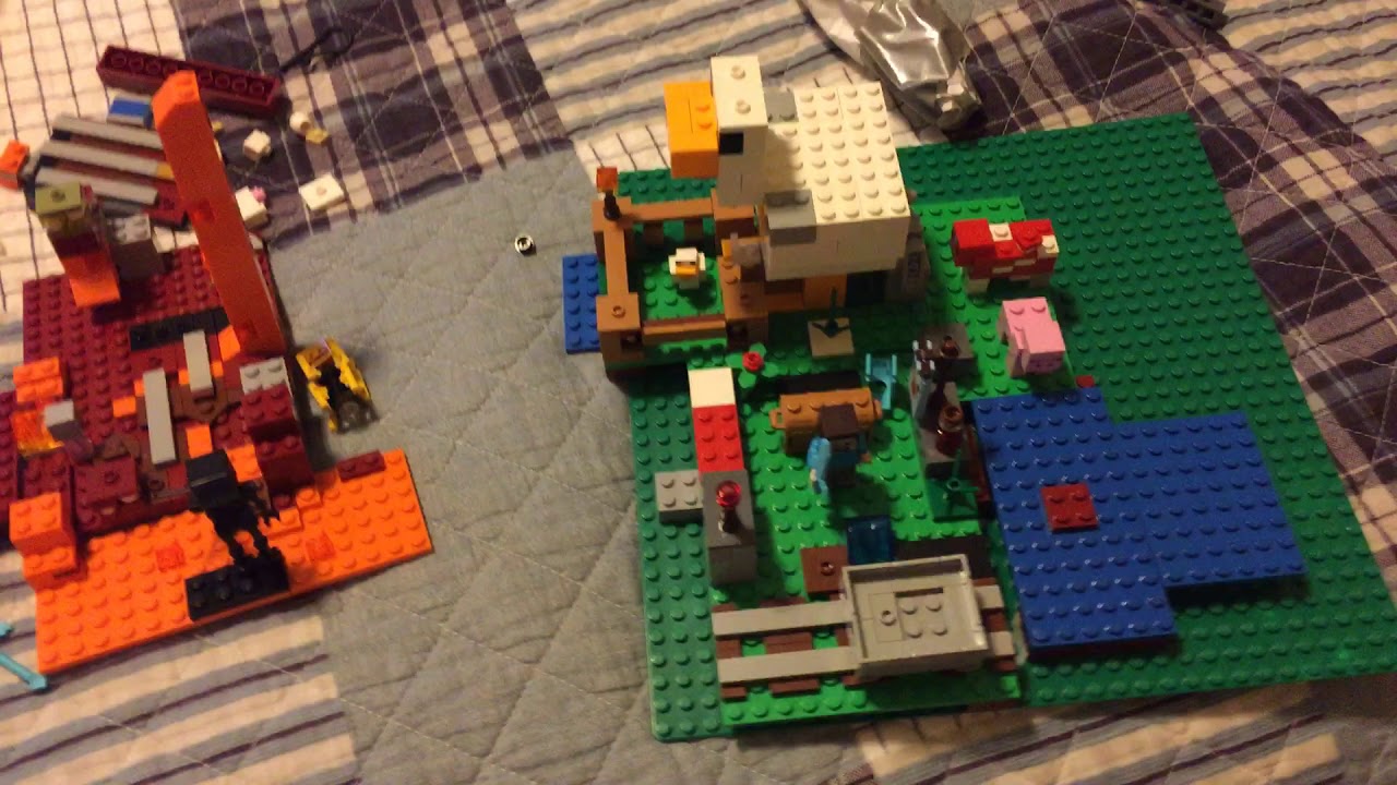My LEGO Minecraft world Nether & normal - YouTube