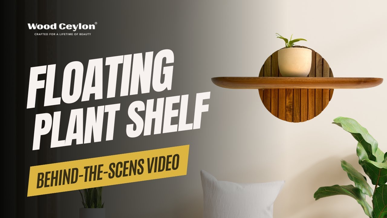 How We Built This Stunning Teak Wooden Floating Shelves (Watch It Come ...