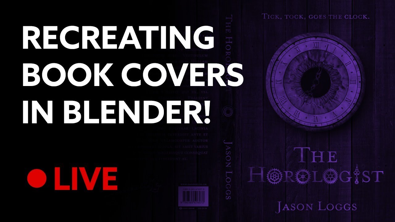 Recreating Book Cover Designs in Blender 3D | Livestream (VOD) - YouTube