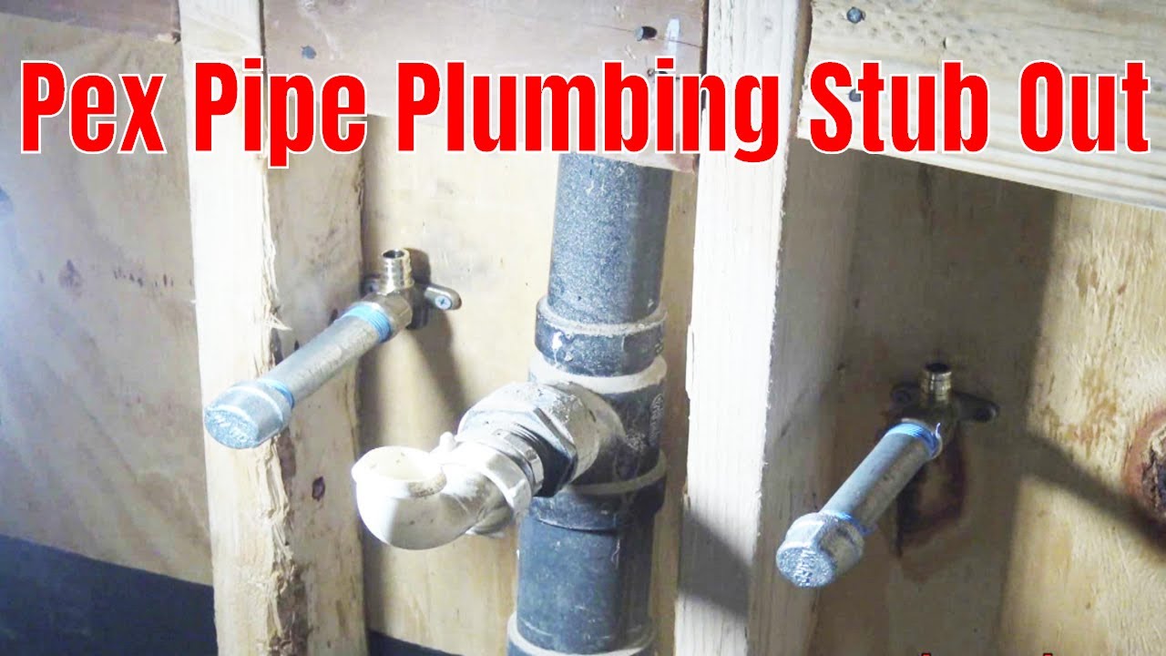 Pex Pipe Plumbing Stub Out Set Up And Hang Shower Valve YouTube