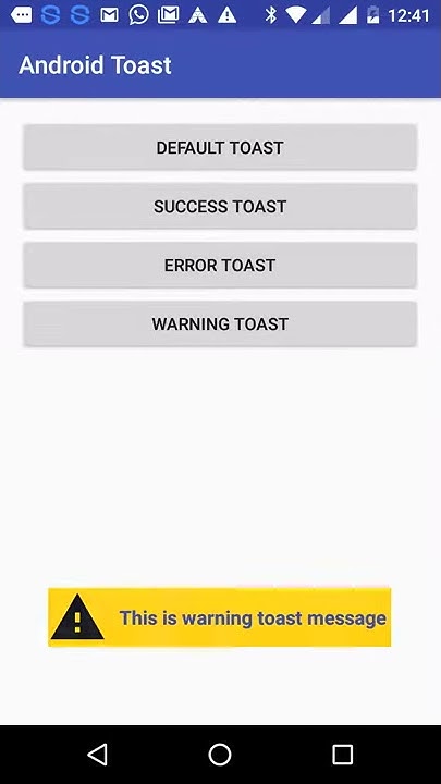 Android Toast - Customization & Usage - YouTube