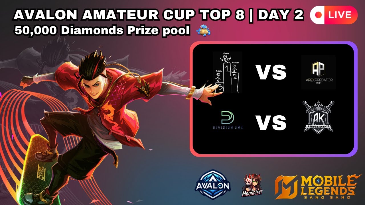 🔴LIVE | AVALON AMATEUR CUP TOP 8 DAY 2 | 50,000 DIAMONDS PRIZEPOOL ...