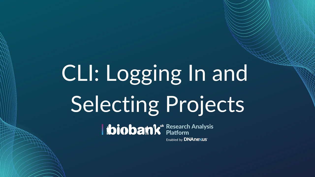 CLI: Logging In and Selecting Projects - YouTube