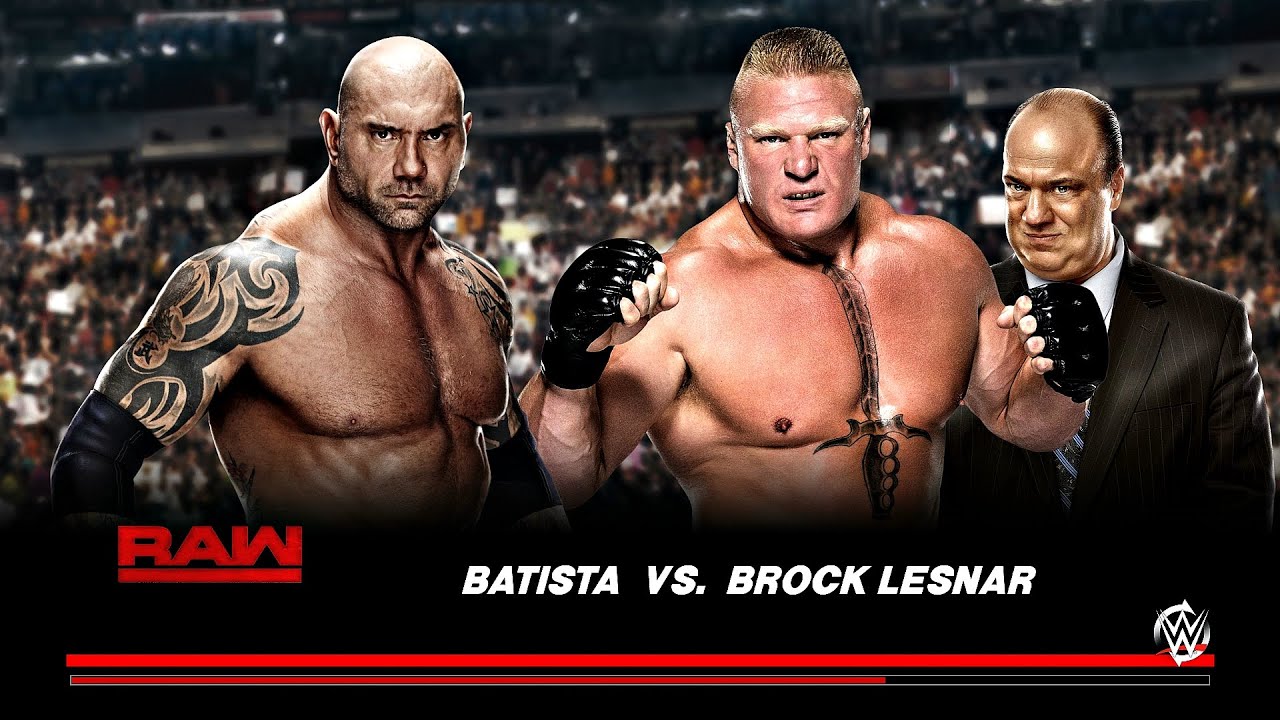 Brock Lesnar And Batista Backstage