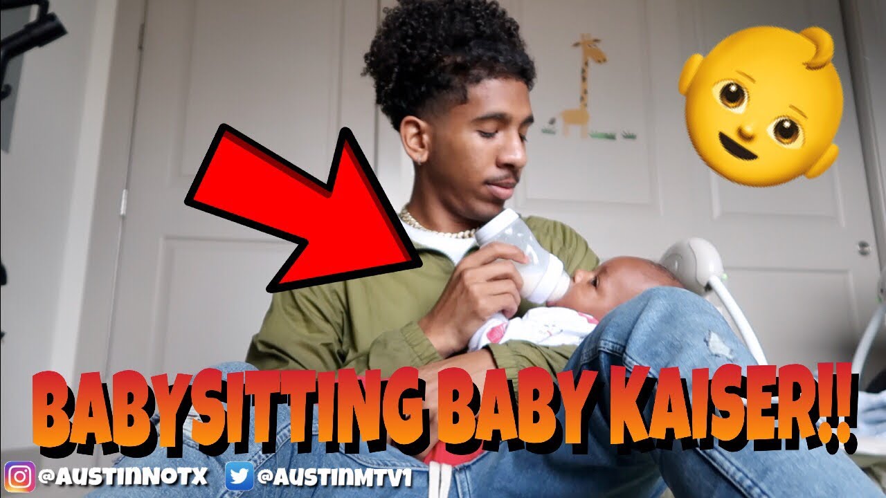 BABYSITTING BABY KAISER FOR NIQUE AND KING!!! - YouTube