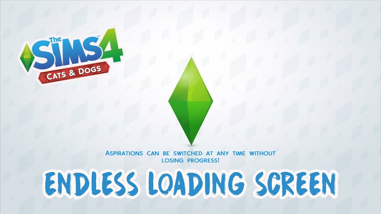 How To Fix Endless Loading Screen (Cats & Dogs) Sims 4 - YouTube