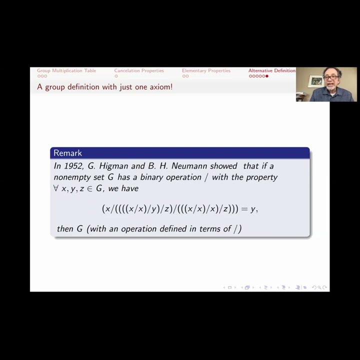 How To Define A Group Using One Axiom maths abstractalgebra How To Define A Group Using One Axiom maths abstractalgebra