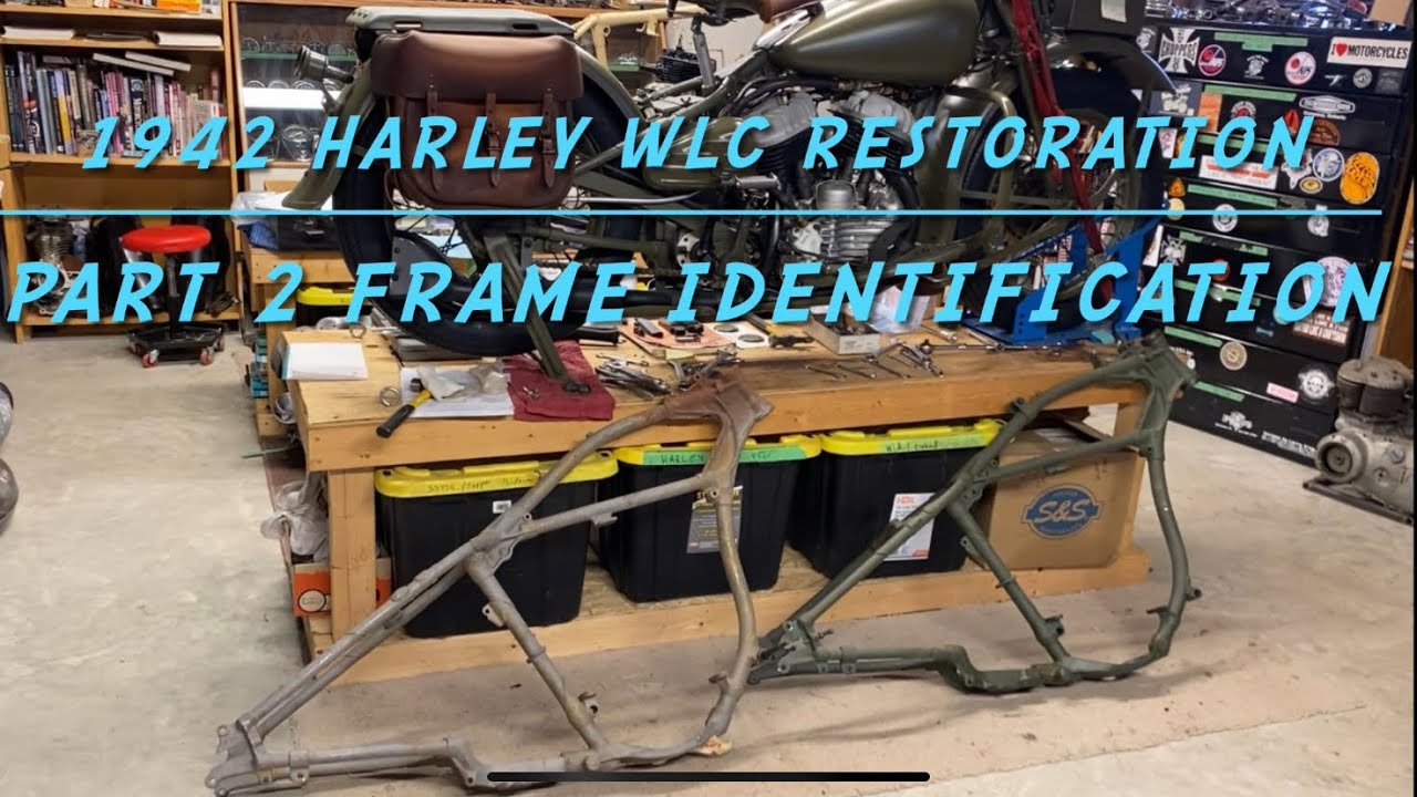 Harley davidson flathead 45 ci frame identification . WL , WLA , WLC ...