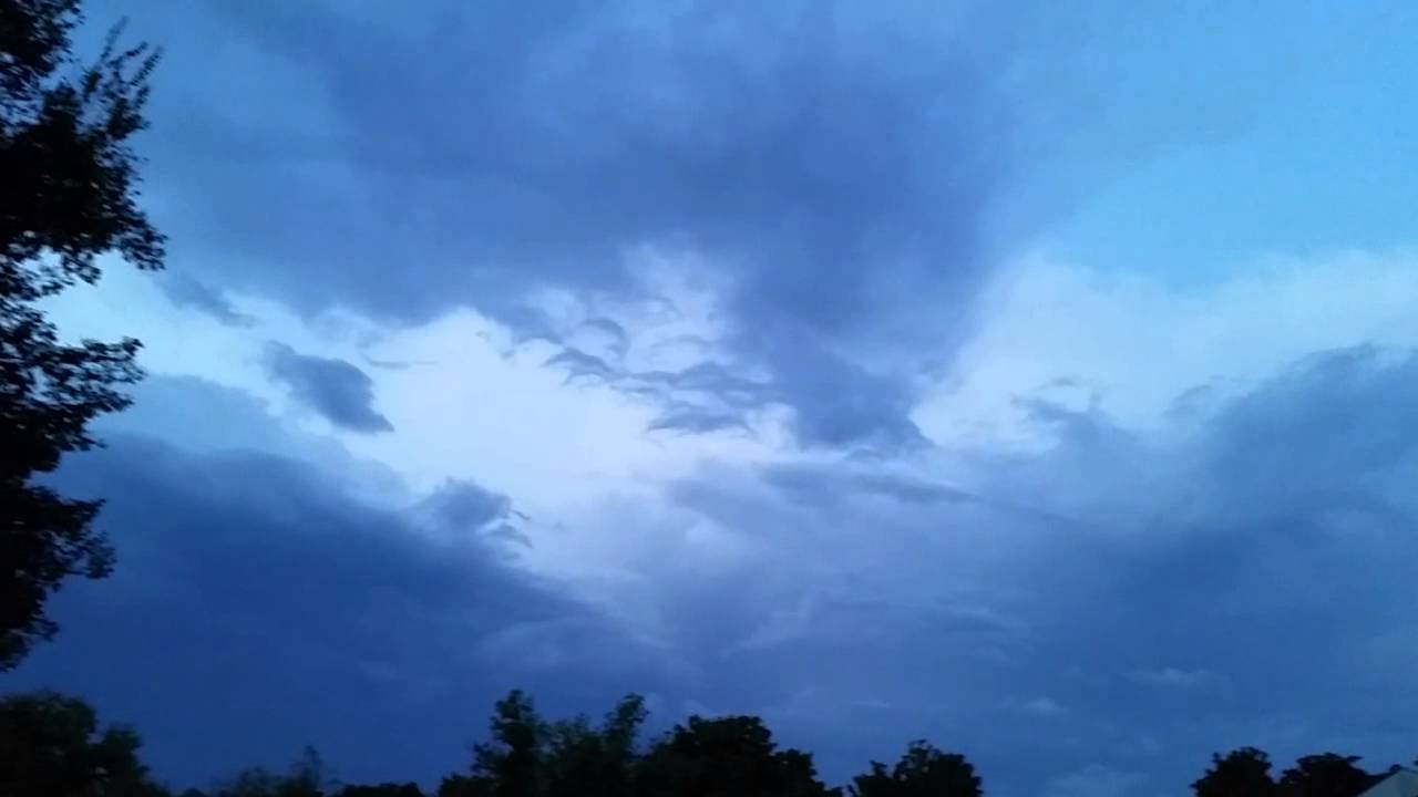 Amazing Blue Sky Right Before The Storm - YouTube