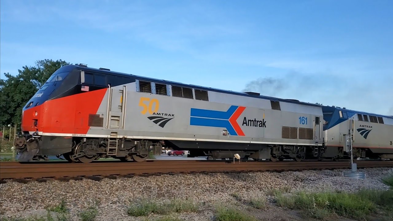 Amtrak Phase I Heritage P42 with Smoke! - YouTube