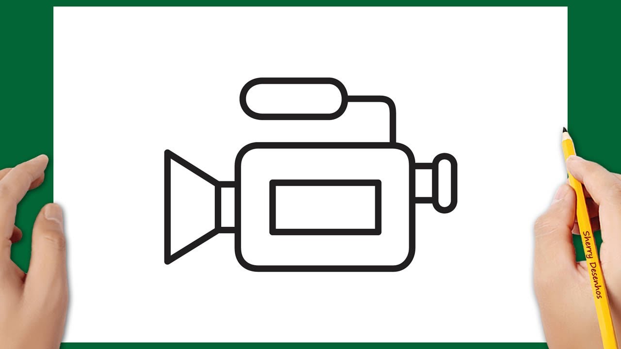 Como desenhar uma câmera de vídeo - YouTube