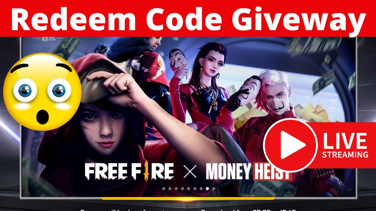 Redeem Code Giveway | Garena Free Fire Live | dm gaming - YouTube
