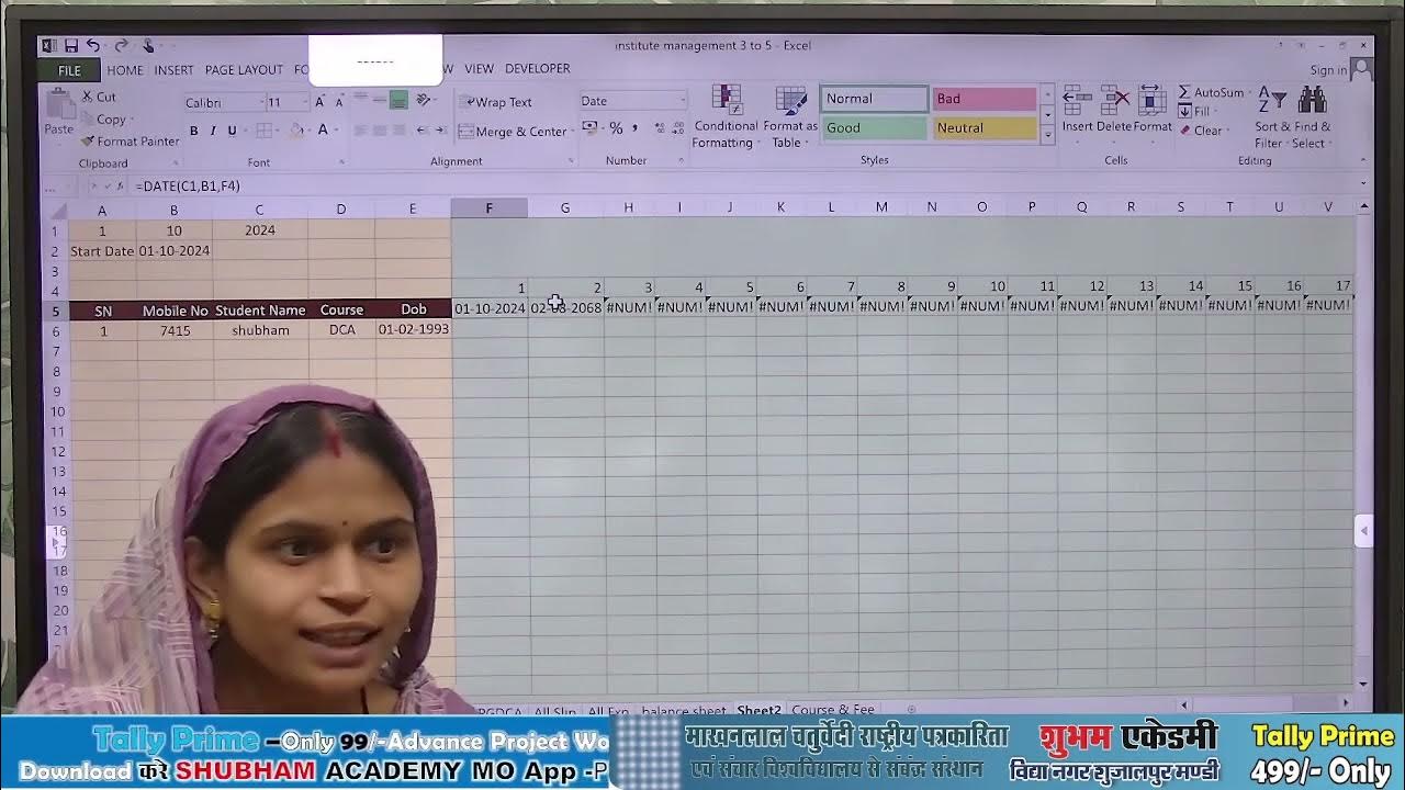 How To Make Attendance Sheet in MS Excel | Attendance Sheet in Excel MS Excel - YouTube