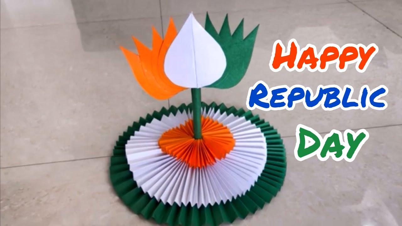 Republic Day Craft || Paper craft for kids || Easy and simple paper ...
